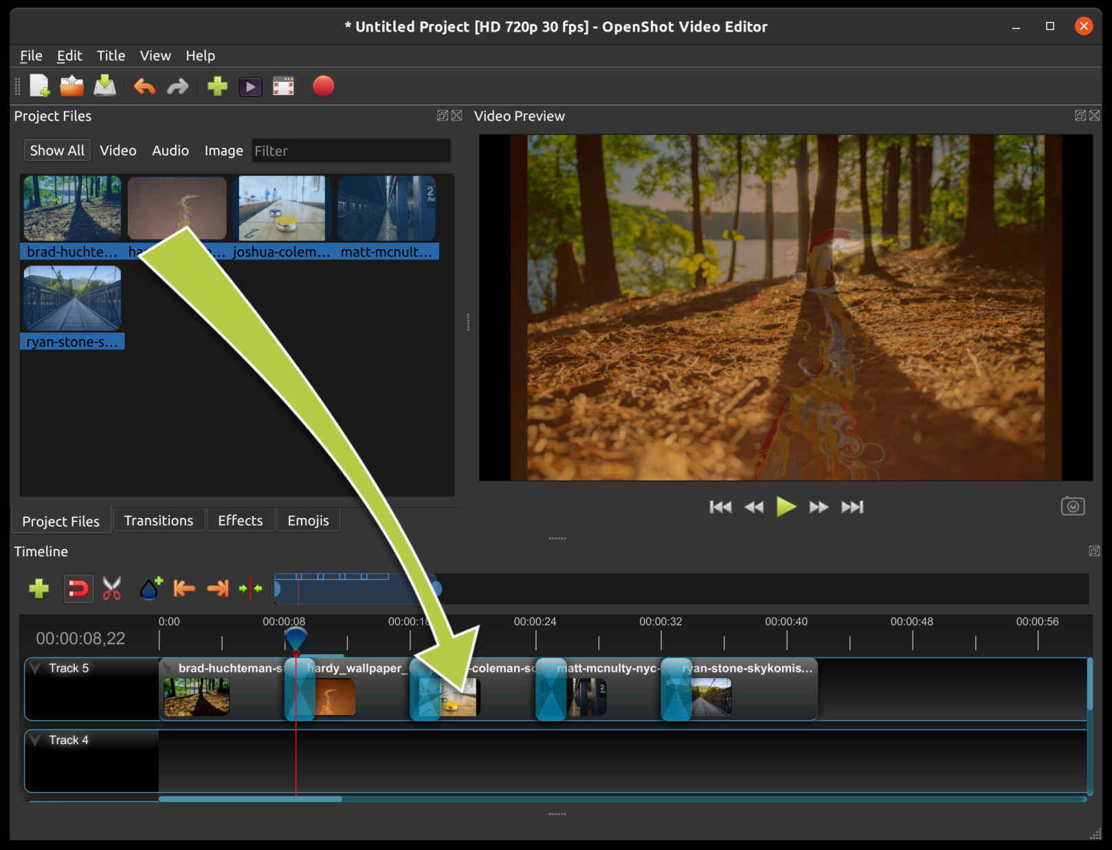 Quick Tutorial — OpenShot Video Editor 3.1.1 documentation